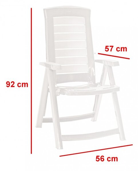 Aruba összecsukható műanyag kerti szék | FAVI.hu