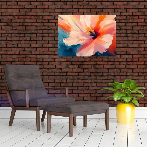 Kép - Festett virág (70x50 cm) | FAVI.hu