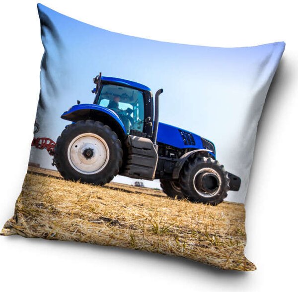 Traktor párnahuzat 40x40 cm kék traktor | FAVI.hu
